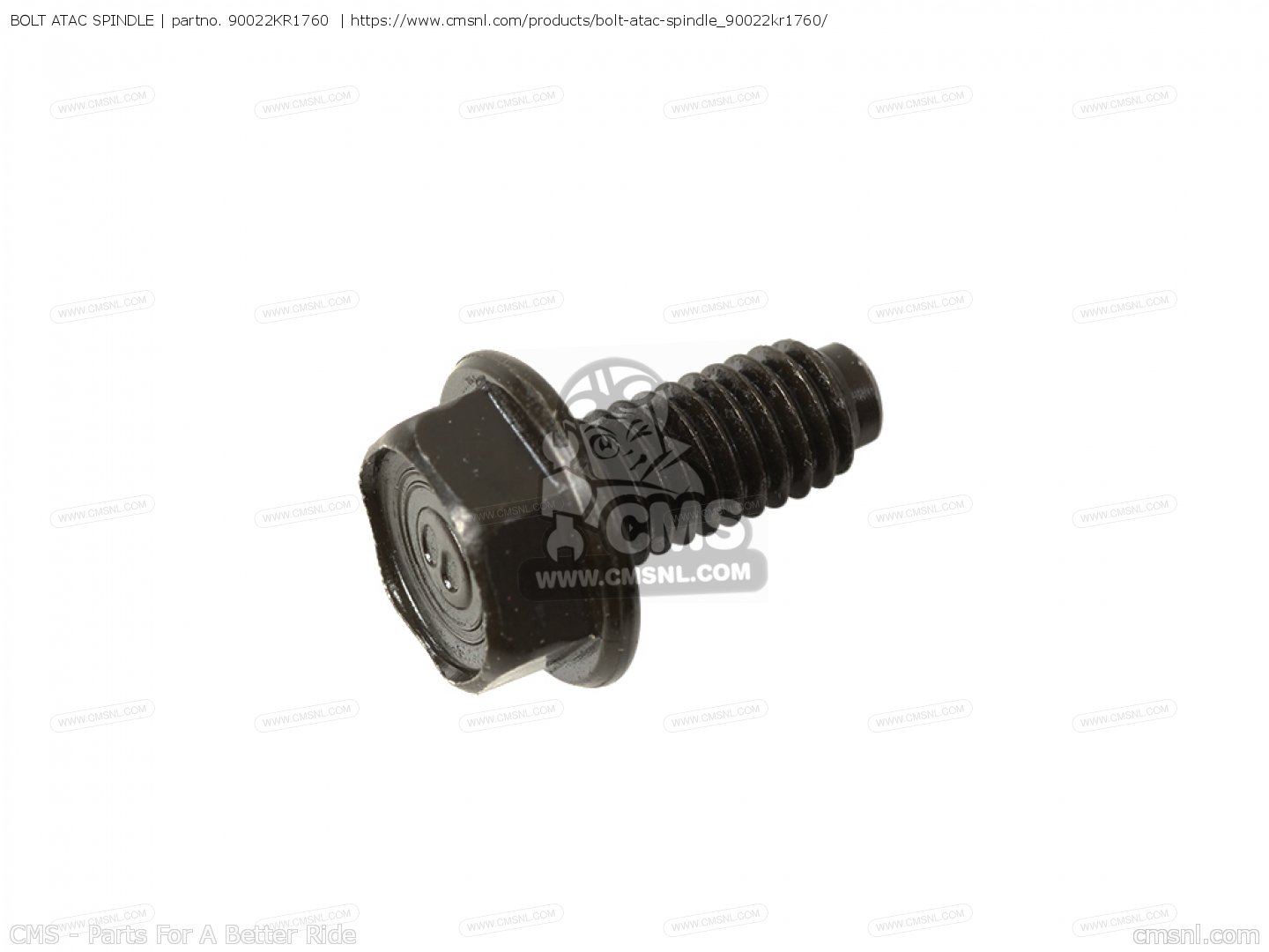 90022KR1760: Bolt Atac Spindle Honda - buy the 90022-KR1-760 at CMSNL