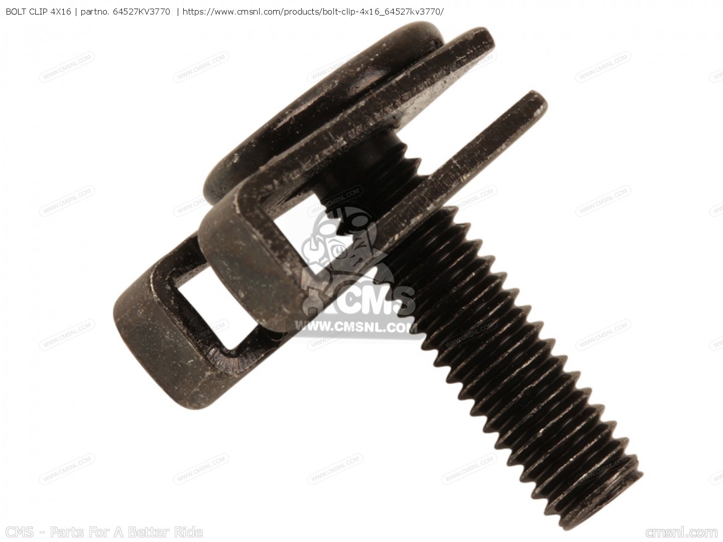 64527KV3770: BOLT CLIP 4X16 Honda - buy the 64527-KV3-770 at CMSNL