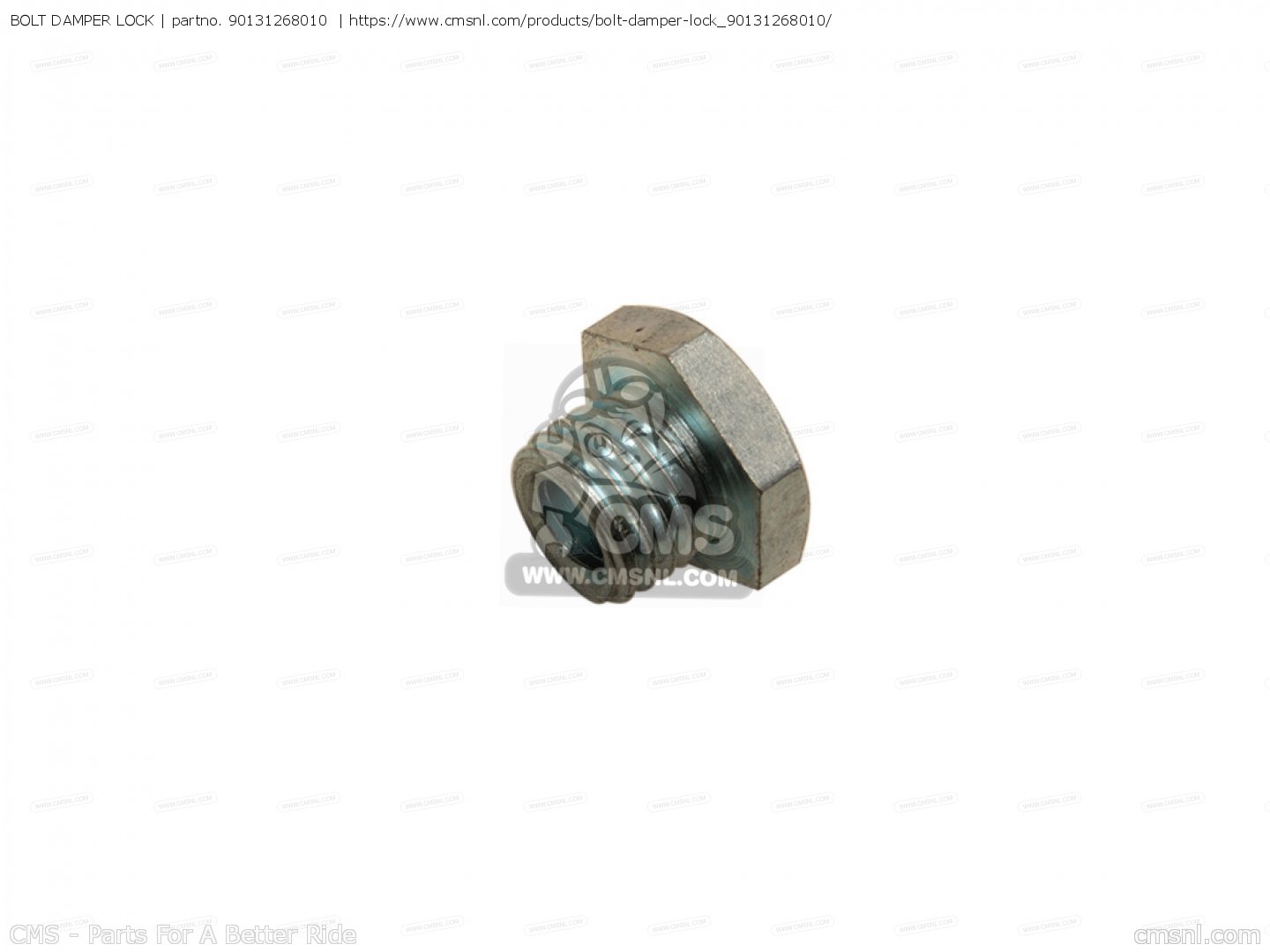 BOLT DAMPER LOCK for CL175 SCRAMBLER 1968 K0 USA - order at CMSNL