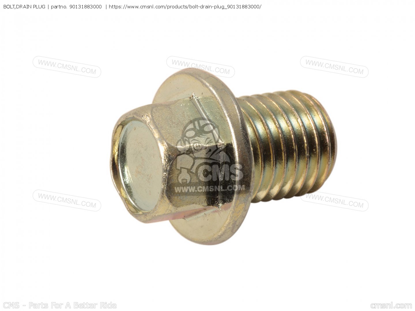 90131-883-000 Bolt,Drain Plug, 90131883000 Honda - XR250L, NX250, XR250R 90131-883-000 Bolt,Drain Plug, 90131883000 Honda - XR250L, NX250, XR250R
