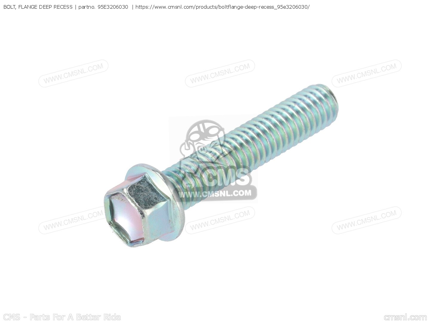 95E3206030: BOLT, FLANGE DEEP RECESS Yamaha - buy the 95E32-06030-00 at ...