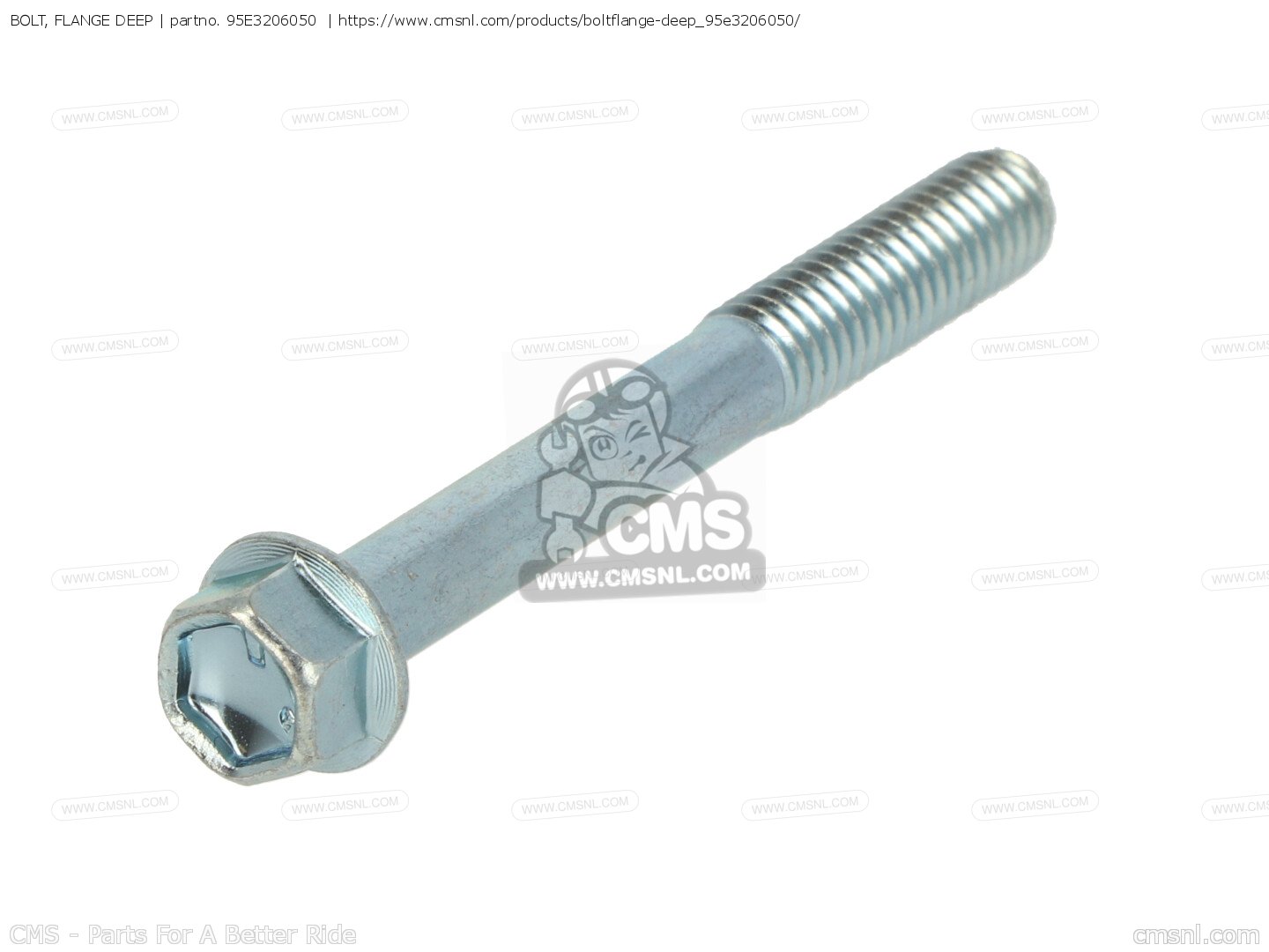 95E3206050: BOLT, FLANGE DEEP Yamaha - buy the 95E32-06050-00 at CMSNL