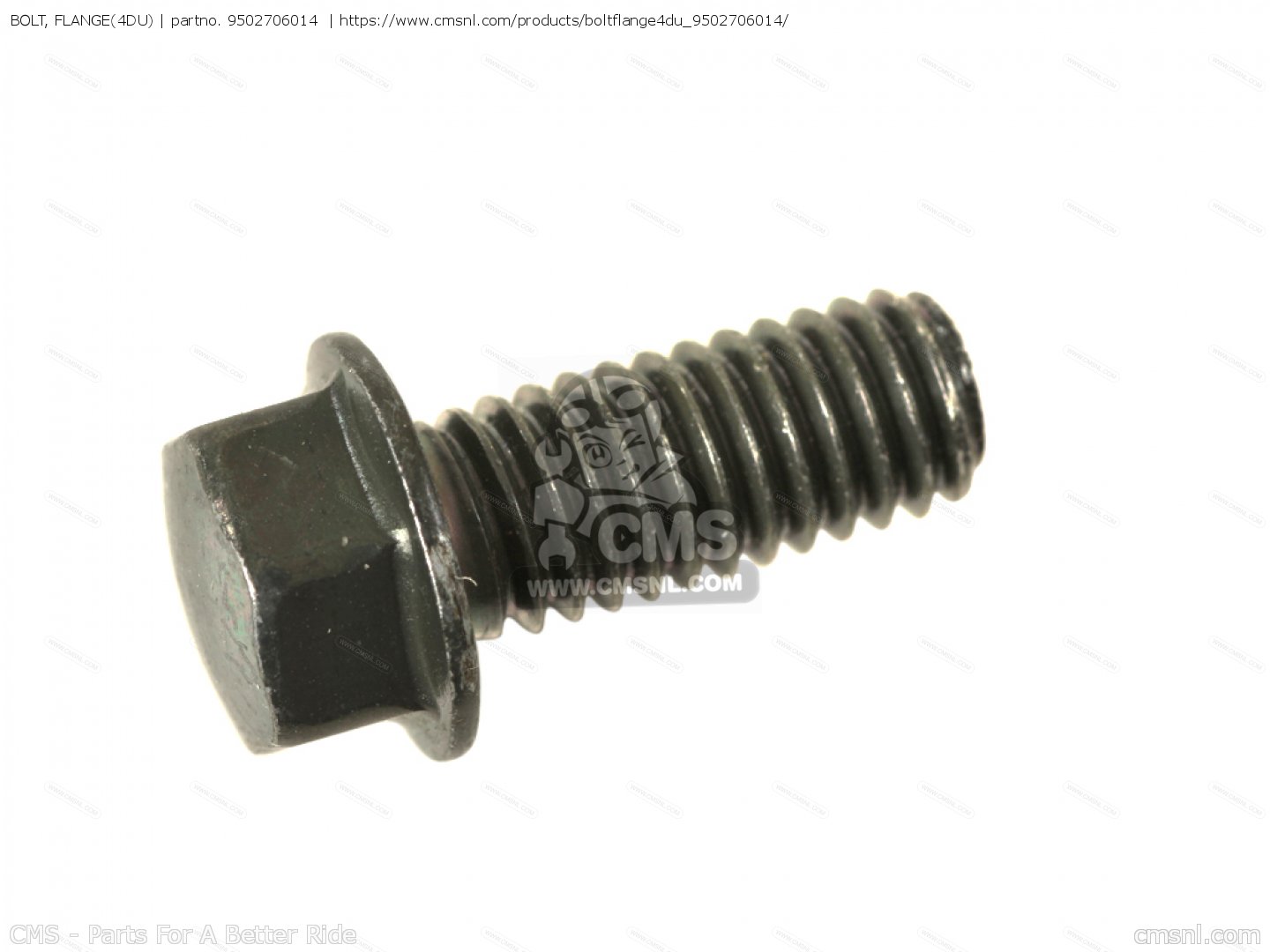 9502706014: BOLT, FLANGE(4DU) Yamaha - buy the 95027-06014-00 at CMSNL