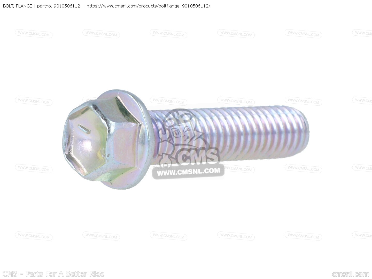 9010506112: BOLT, FLANGE Yamaha - buy the 90105-06112-00 at CMSNL