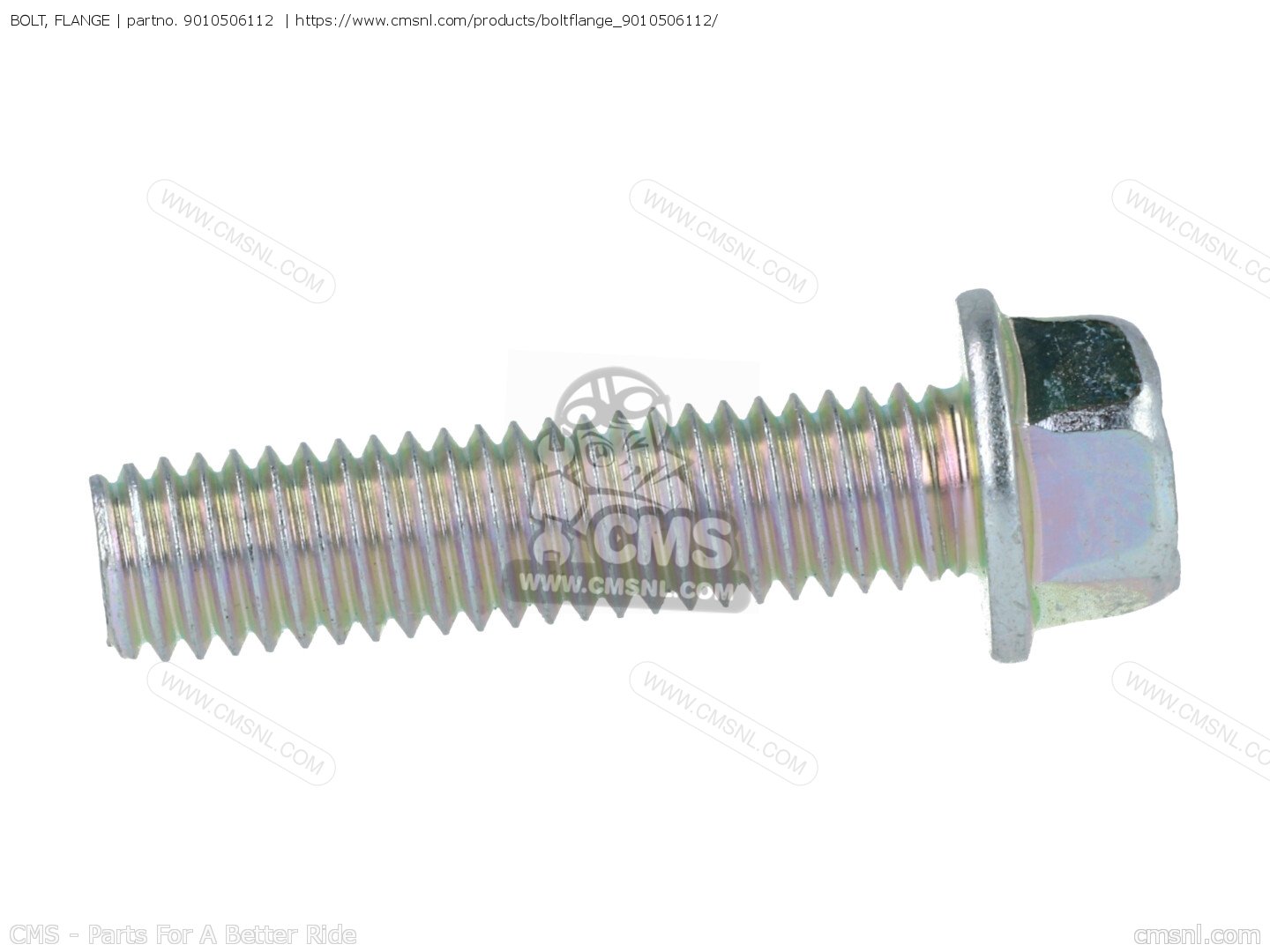9010506112: BOLT, FLANGE Yamaha - buy the 90105-06112-00 at CMSNL