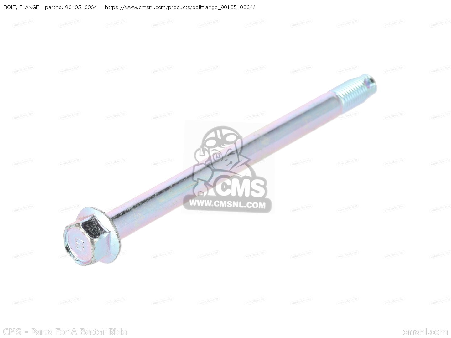 9010510064: BOLT, FLANGE Yamaha - buy the 90105-10064-00 at CMSNL