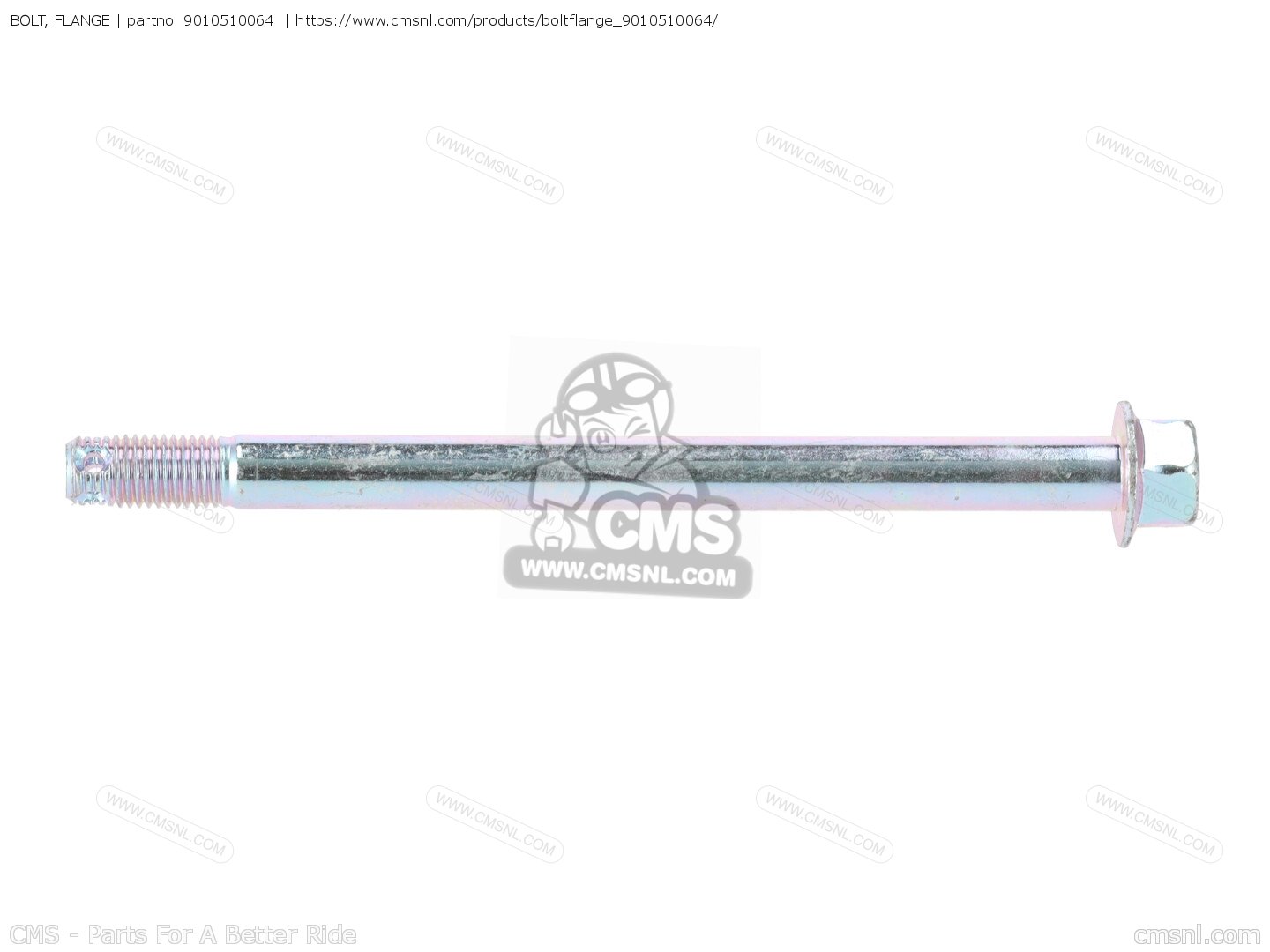 9010510064: BOLT, FLANGE Yamaha - buy the 90105-10064-00 at CMSNL