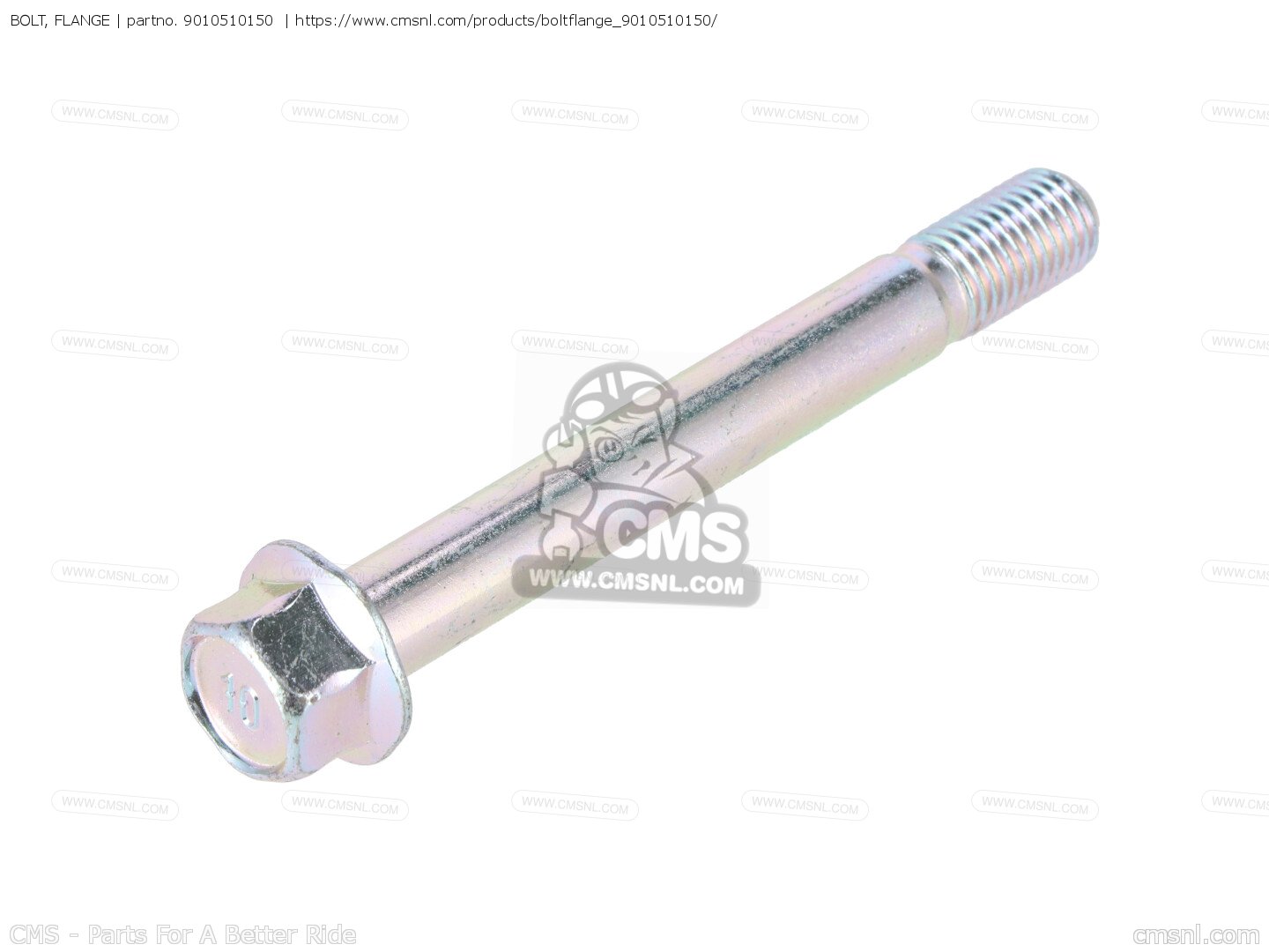 9010510150: BOLT, FLANGE Yamaha - buy the 90105-10150-00 at CMSNL