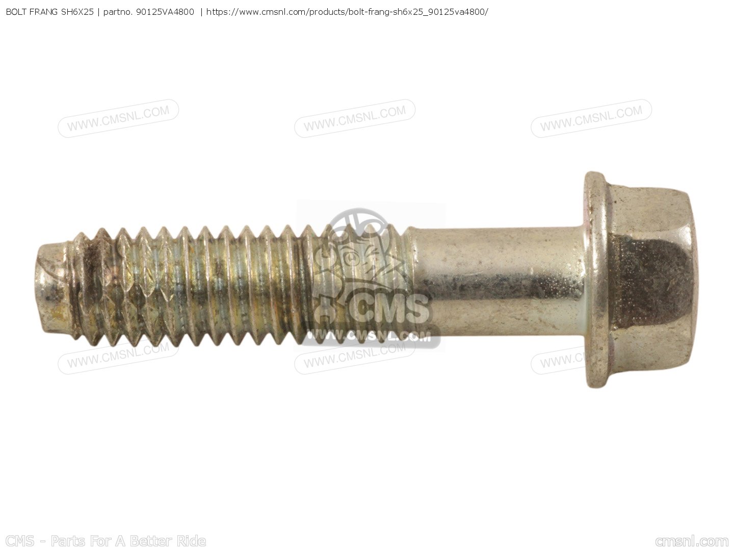 90125VA4800: BOLT FRANG SH6X25 Honda - buy the 90125-VA4-800 at CMSNL