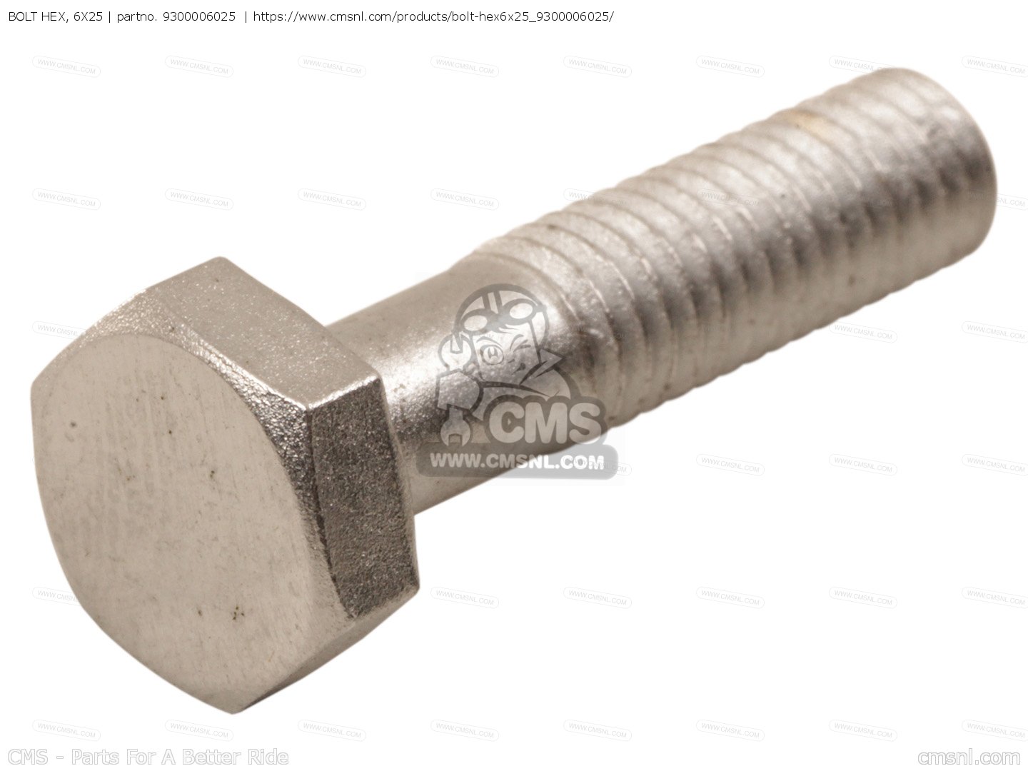 9300006025: BOLT HEX, 6X25 Honda - buy the 93000-06025 at CMSNL