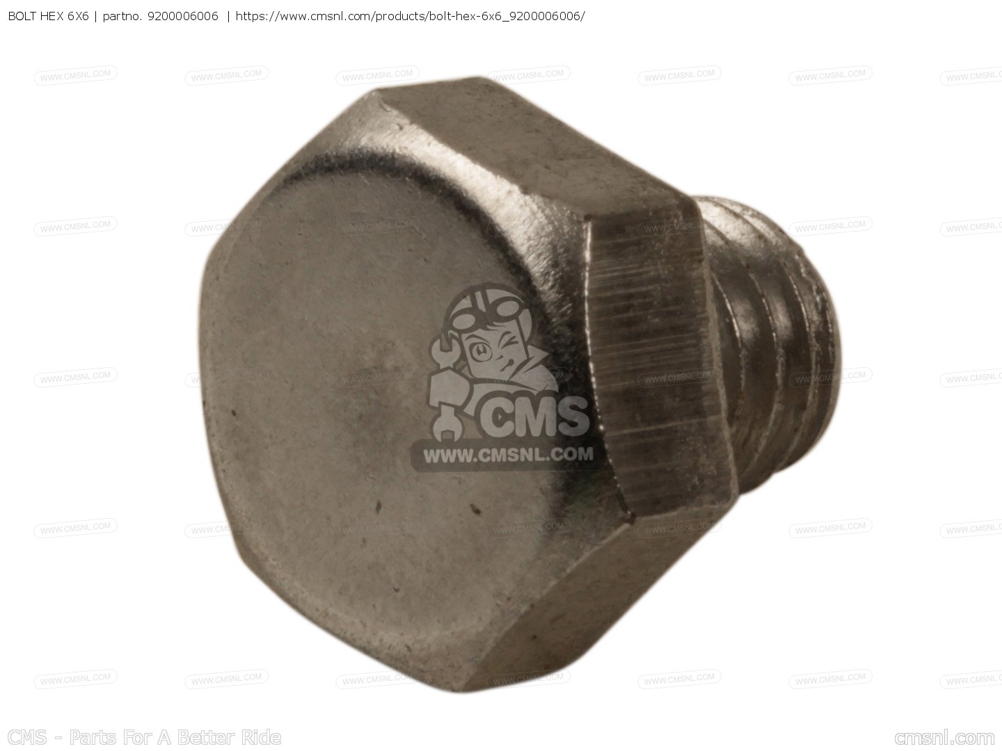 BOLT HEX 6X6 for C200 - order at CMSNL