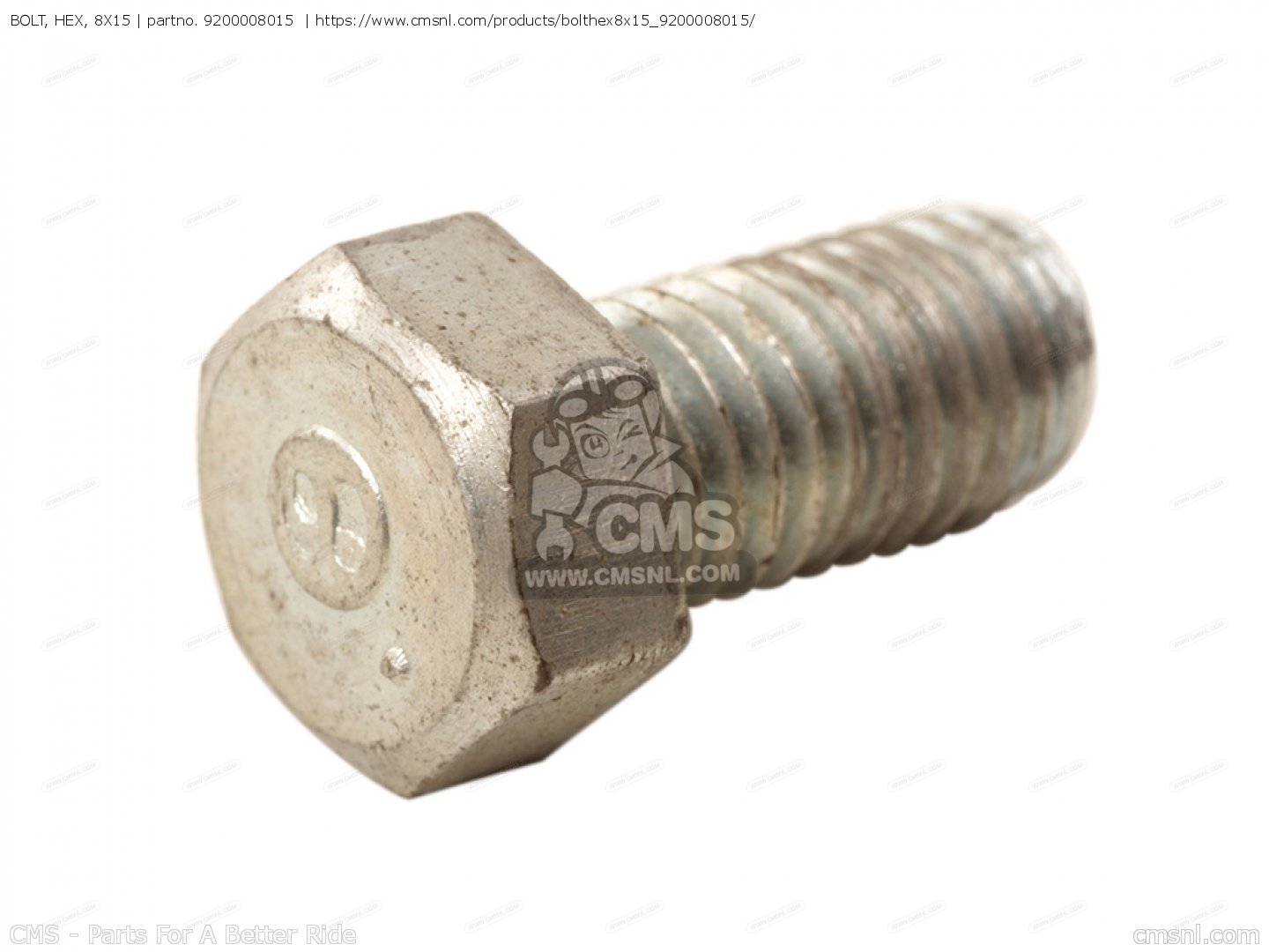 BOLT, HEX., 8X15 for Honda - order at CMSNL