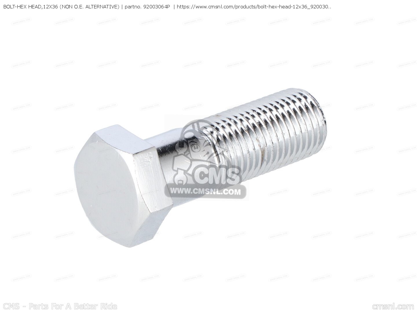 BOLT-HEX HEAD,12X36 (NON O.E. ALTERNATIVE) for H2C MACH IV 1975 CANADA ...