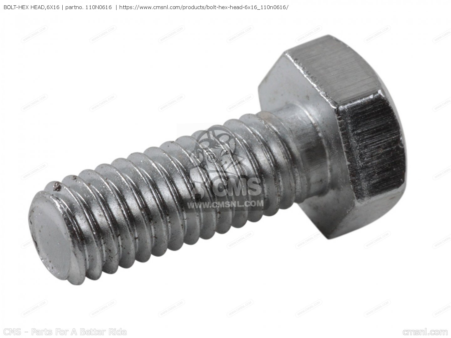 BOLT-HEX HEAD,6X16 for H2B MACH IV 1974 CANADA - order at CMSNL