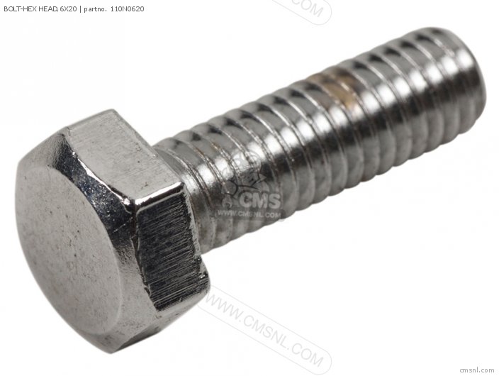 110N0620: Bolt-hex Head,6x20 Kawasaki - buy the 110N0620 at CMSNL