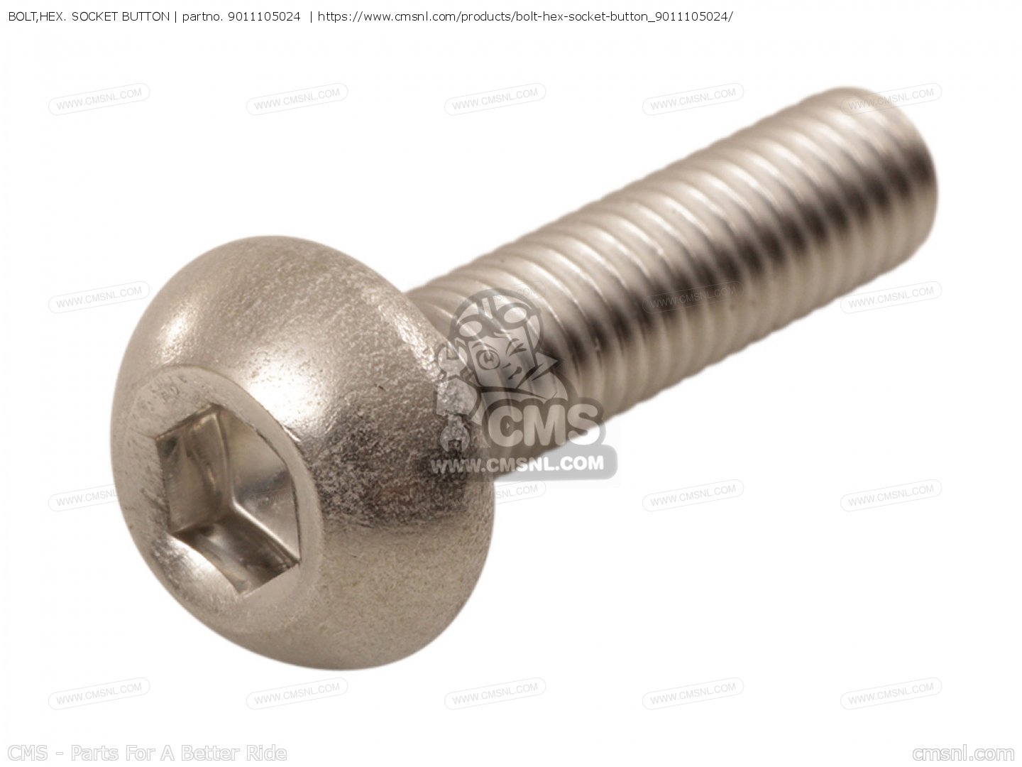 90111-05024-00 Bolt,Hex. Socket Button, 9011105024 Yamaha - XVS1300A, FZ1-N