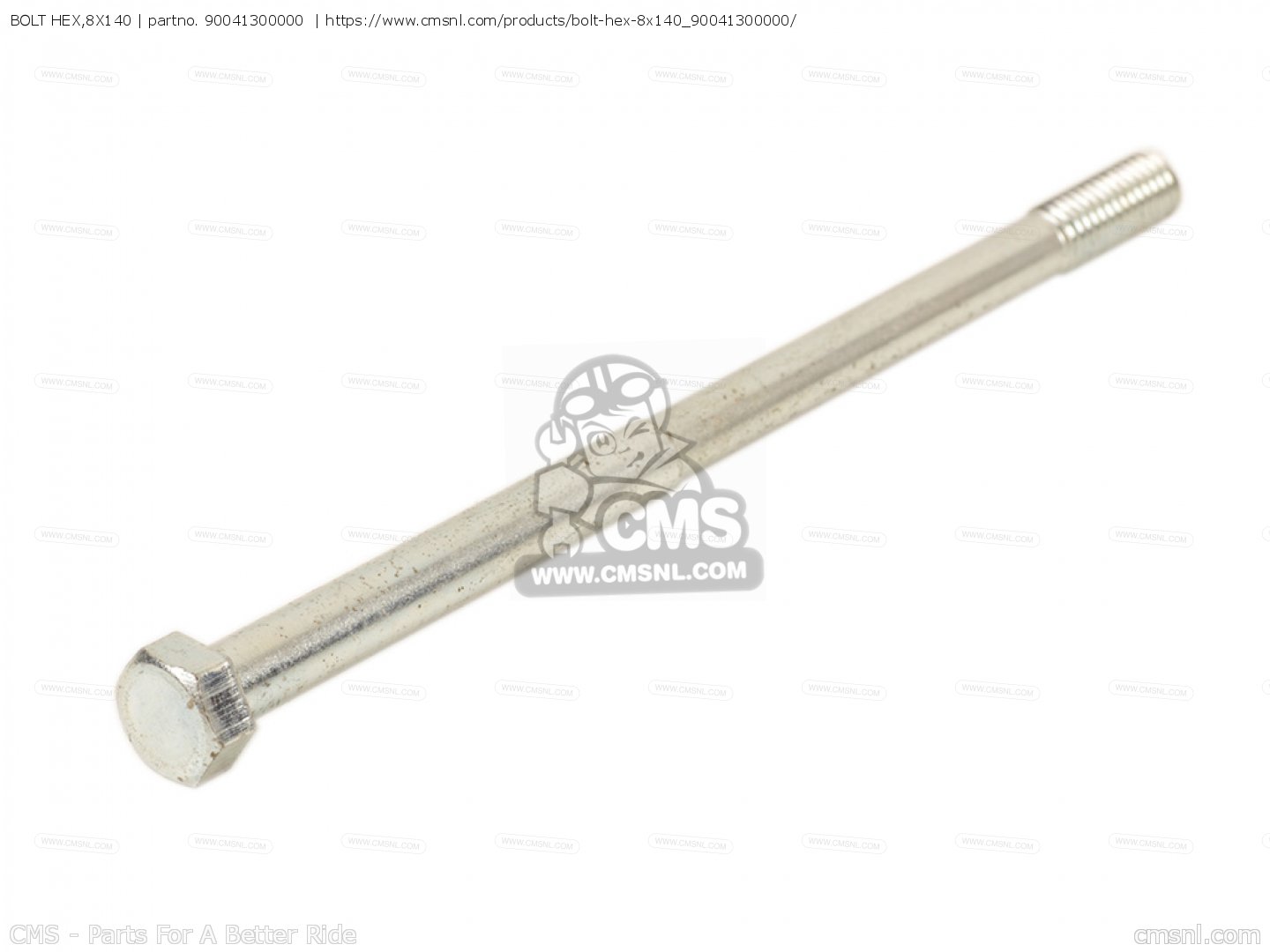 90041300000: BOLT HEX,8X140 Honda - buy the 90041-300-000 at CMSNL