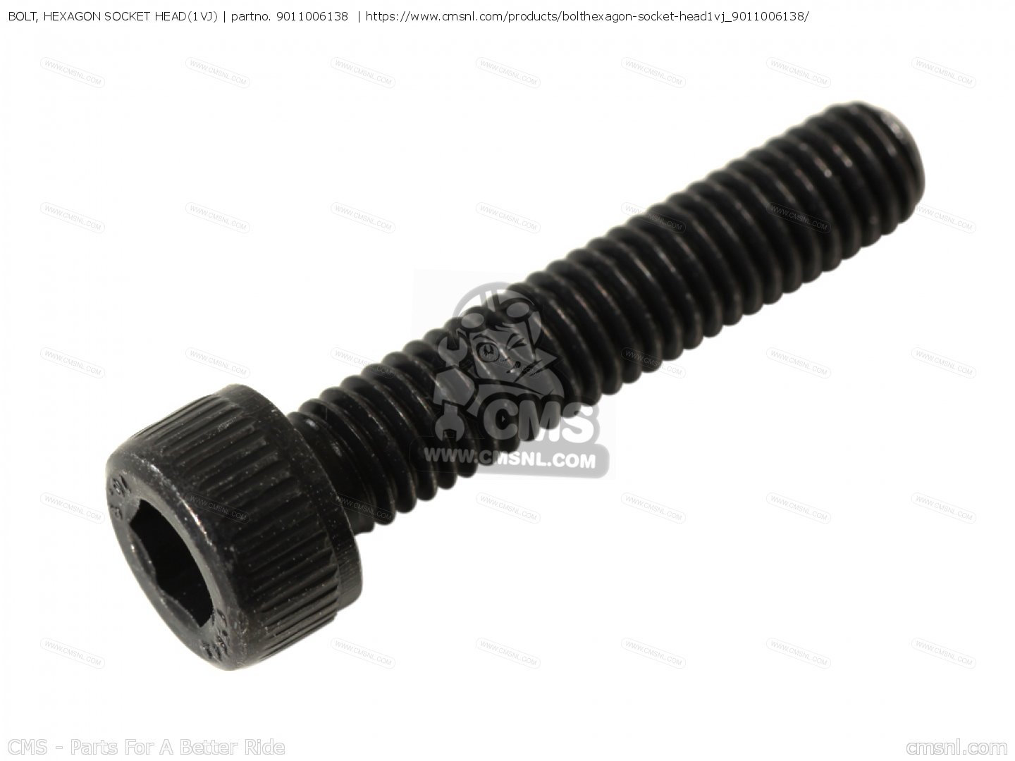 9011006138: BOLT, HEXAGON SOCKET HEAD(1VJ) Yamaha - buy the 90110-06138 ...