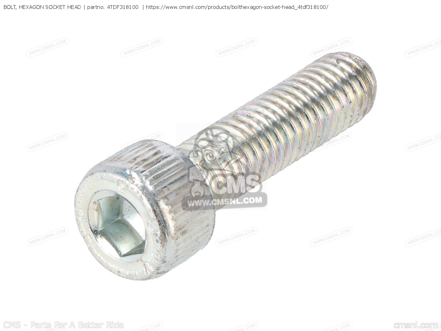 4TDF318100: BOLT, HEXAGON SOCKET HEAD Yamaha - buy the 4TD-F3181-00-00 ...