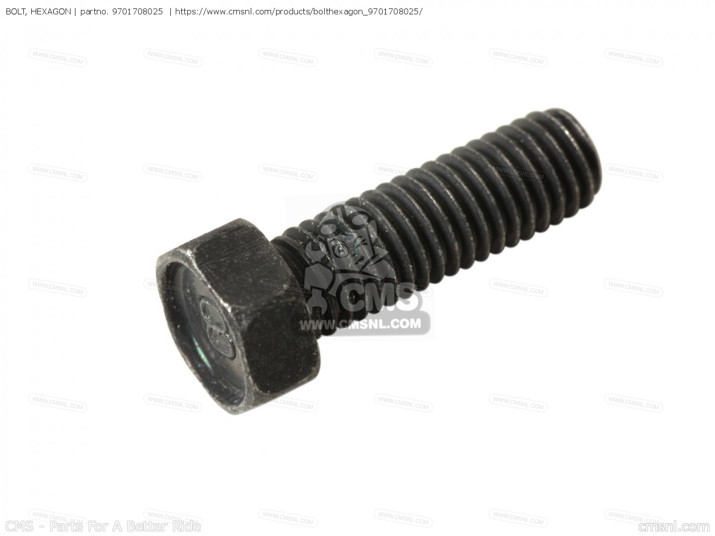 9701708025 : BOLT, HEXAGON Yamaha - acheter le 97017-08025-00 à CMSNL