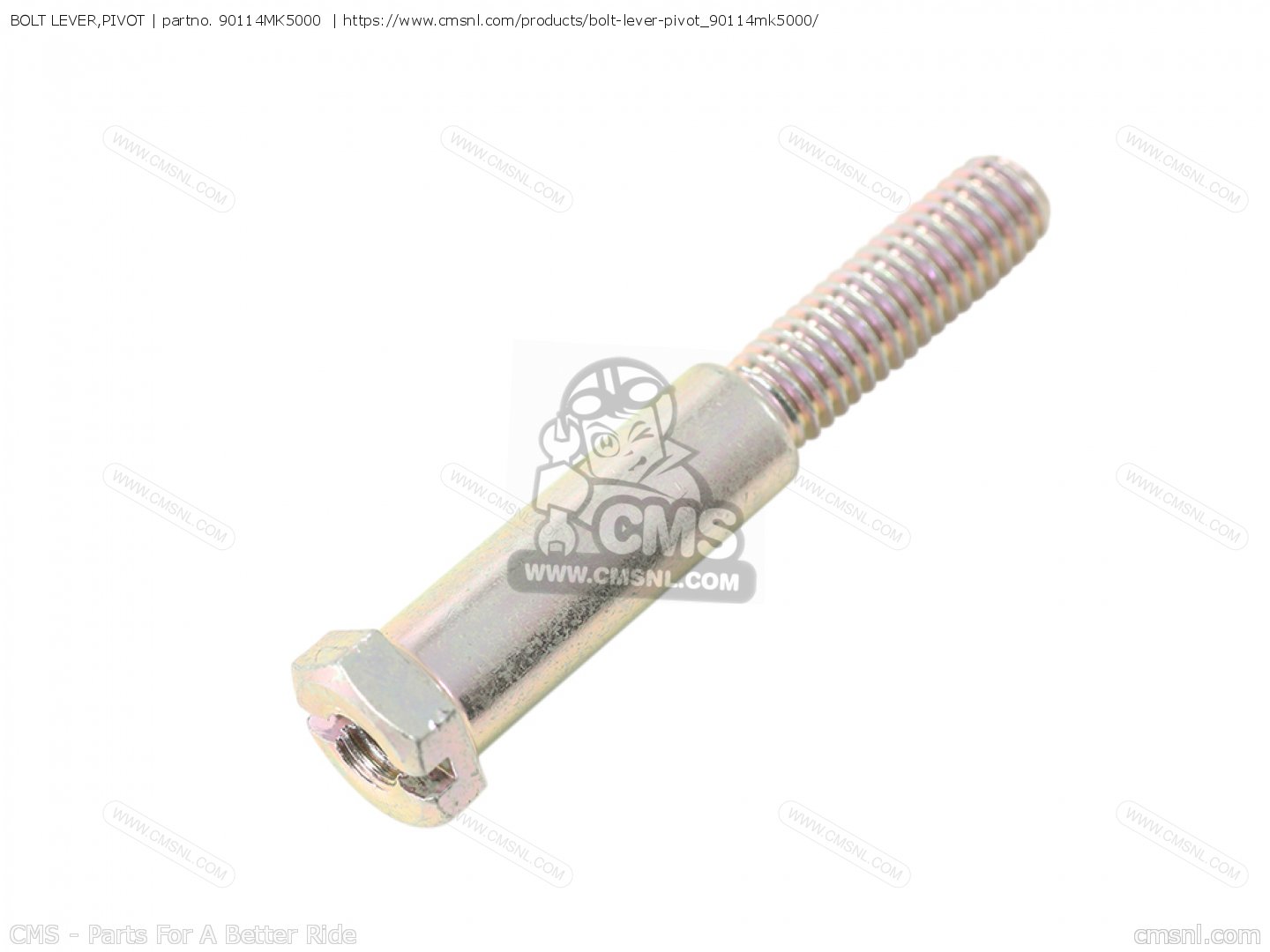 90114-MK5-000 Bolt Lever,Pivot, 90114MK5000 Honda - XL600V, XR650L, NX500
