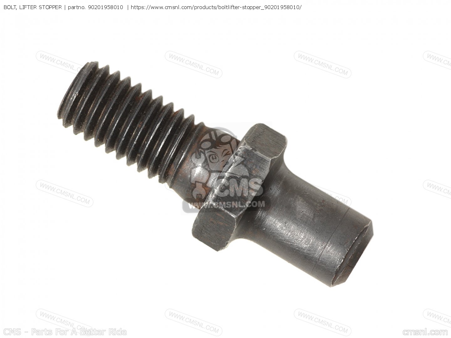 90201958010: BOLT, LIFTER STOPPER Honda - buy the 90201-958-010 at CMSNL