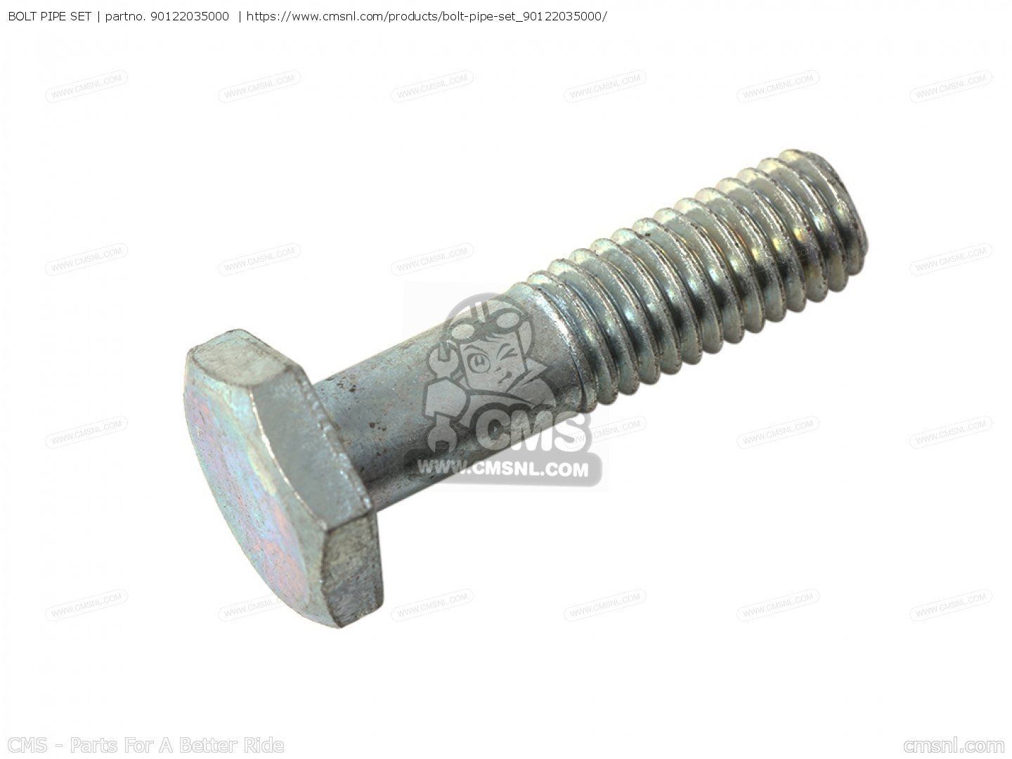 90122035000: Bolt Pipe Set Honda - buy the 90122-035-000 at CMSNL