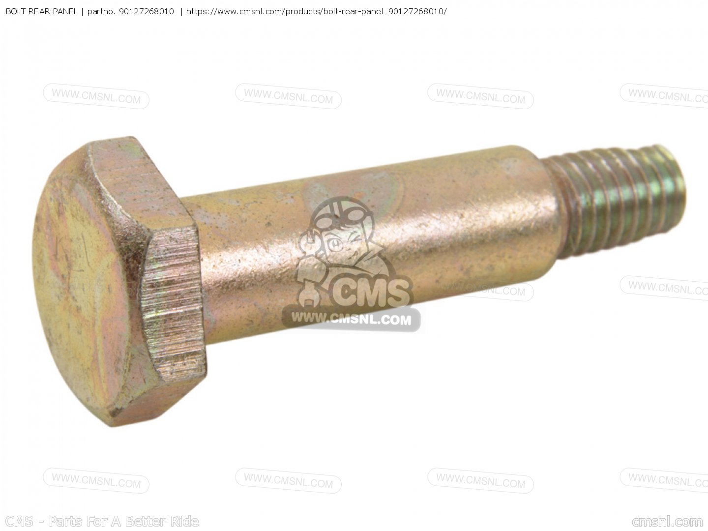 90127268010: Bolt Rear Panel Honda - buy the 90127-268-010 at CMSNL