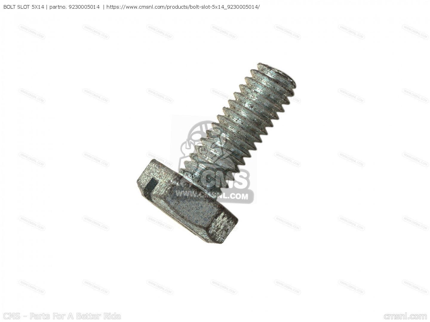 9230005014: BOLT SLOT 5X14 Honda - buy the 92300-05014 at CMSNL