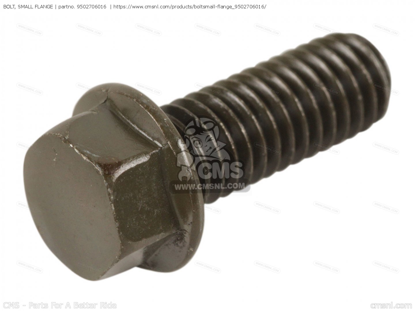 9502706016: BOLT, SMALL FLANGE Yamaha - buy the 95027-06016-00 at CMSNL