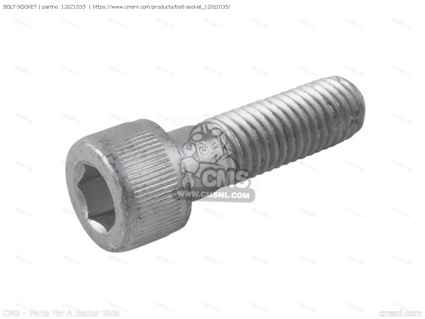 120Z1035: Bolt-socket,10x35 Kawasaki - buy the 120Z1035 at CMSNL