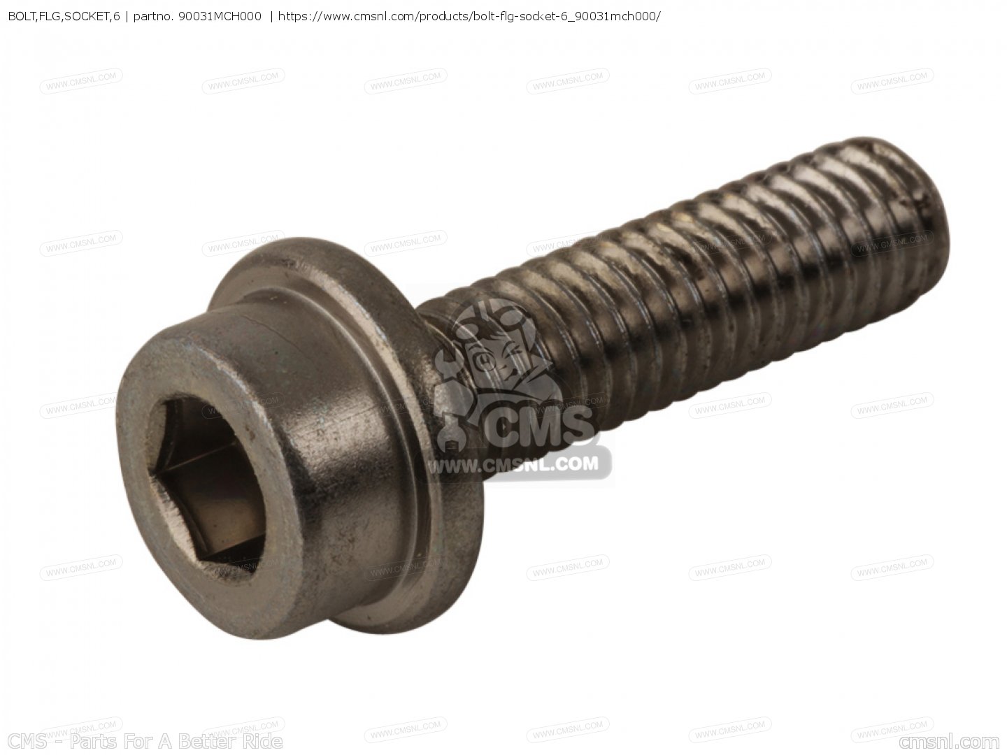 90031MCH000: BOLT, SOCKET, 6X22 Honda - buy the 90031-MCH-000 at CMSNL