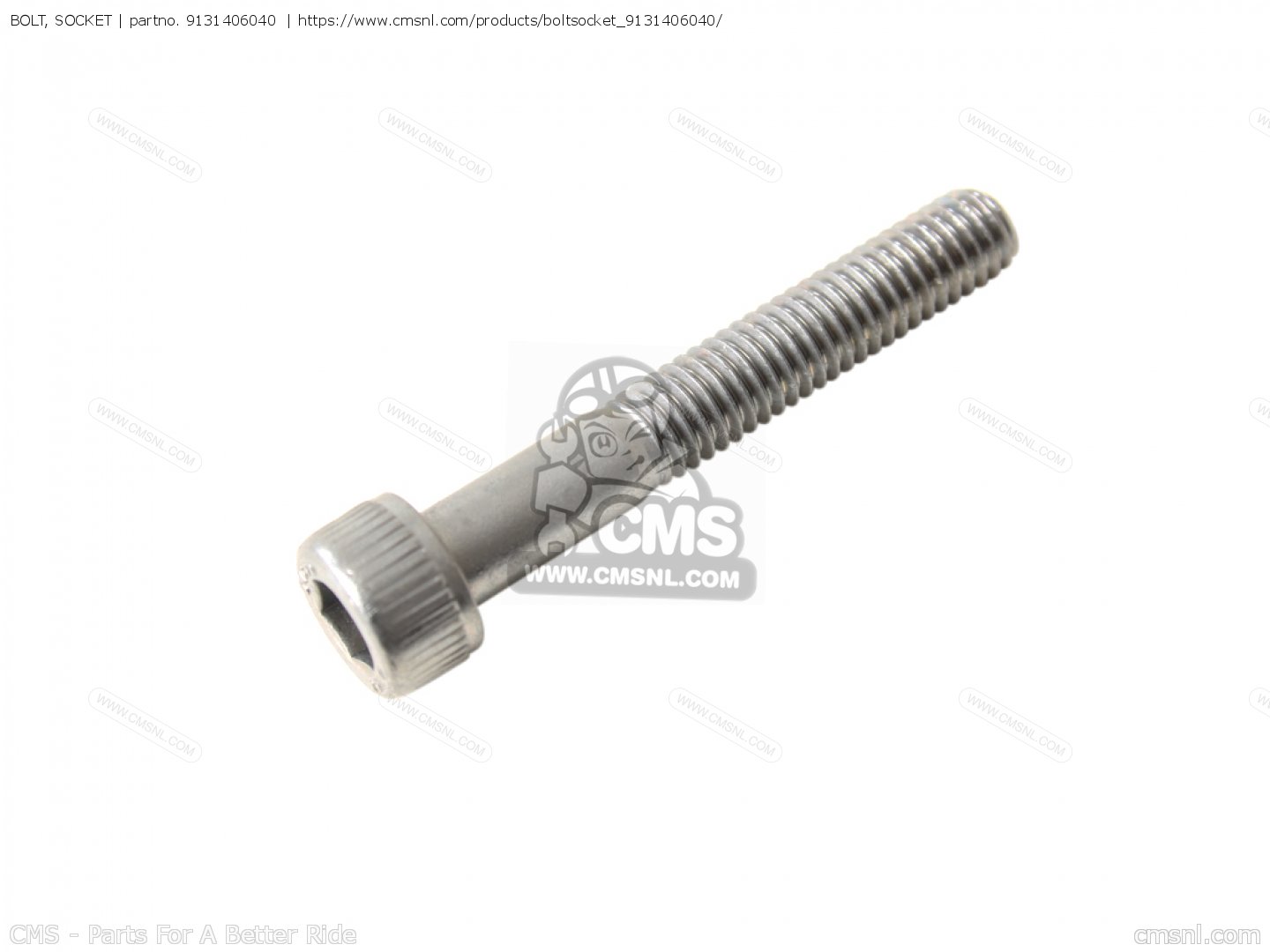 9131406040: BOLT, SOCKET Yamaha - buy the 91314-06040-00 at CMSNL