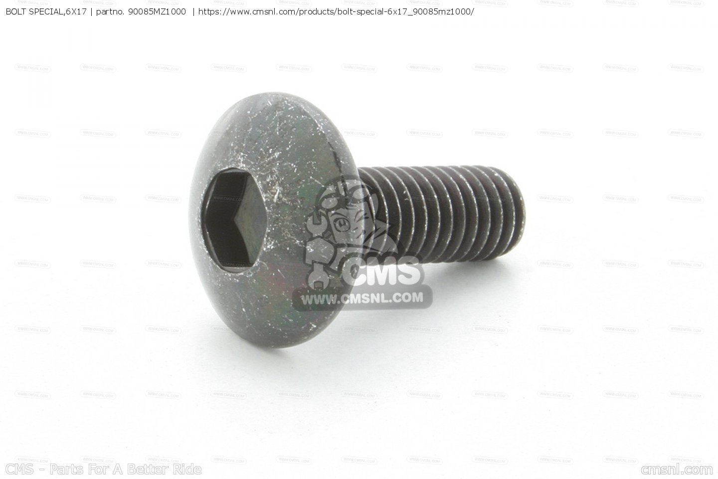 90085MZ1000: BOLT SPECIAL,6X17 Honda - buy the 90085-MZ1-000 at CMSNL