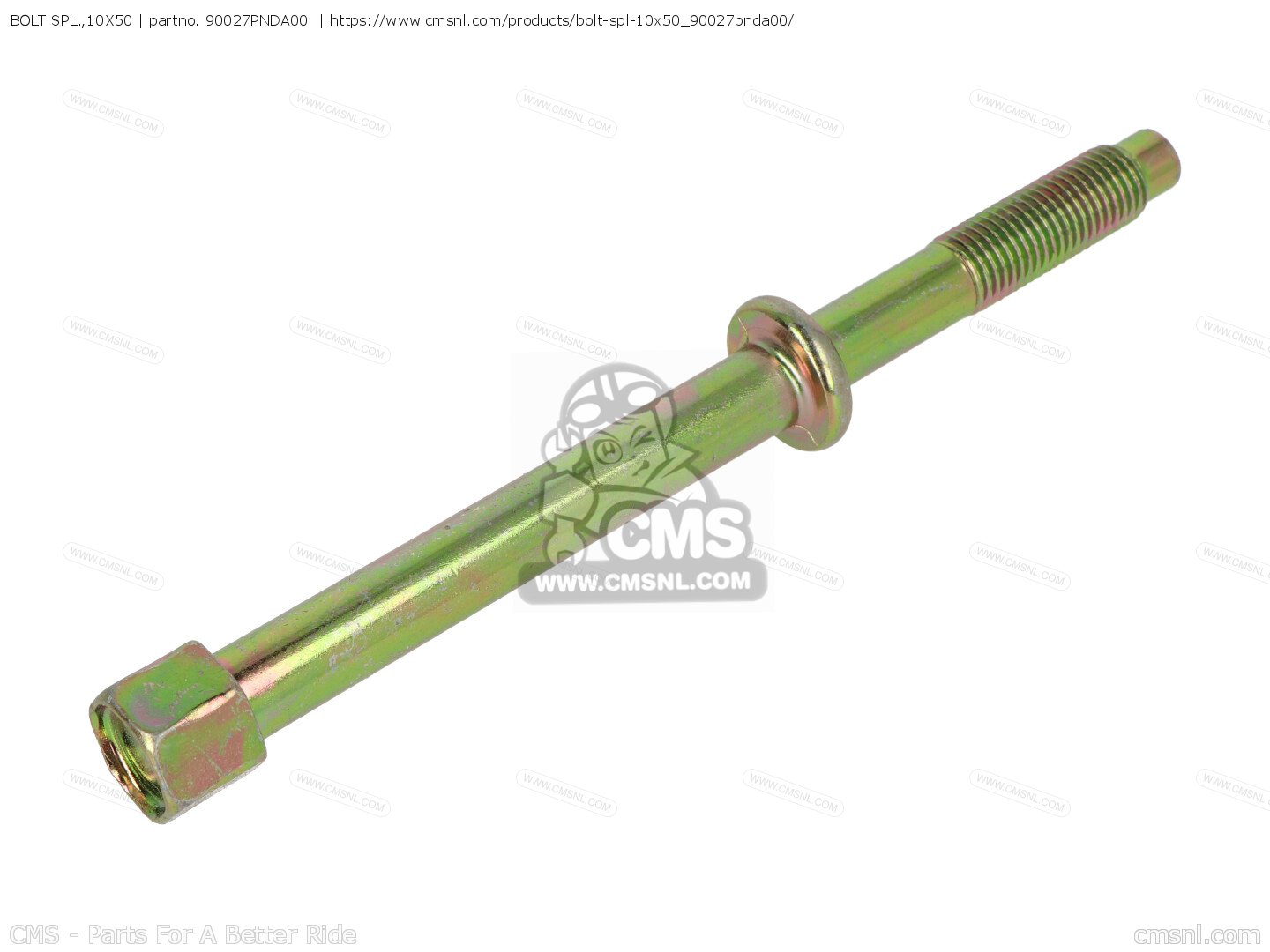 90027PNDA00: Bolt Spl.,10x50 Honda - buy the 90027-PND-A00 at CMSNL