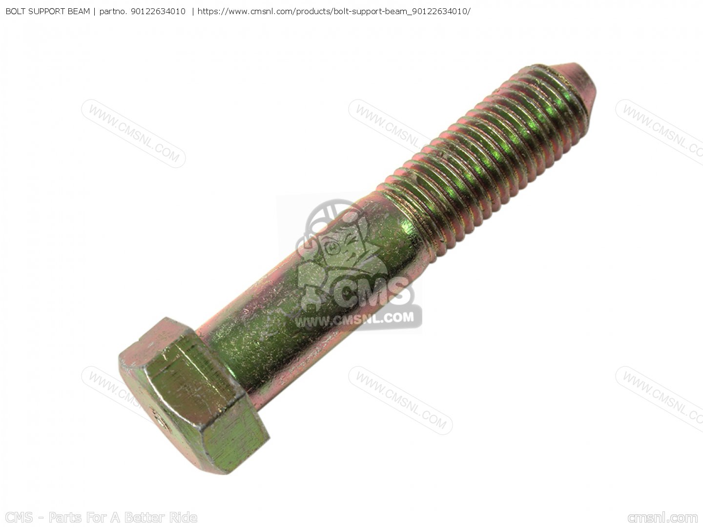 90122634010: BOLT SUPPORT BEAM Honda - buy the 90122-634-010 at CMSNL