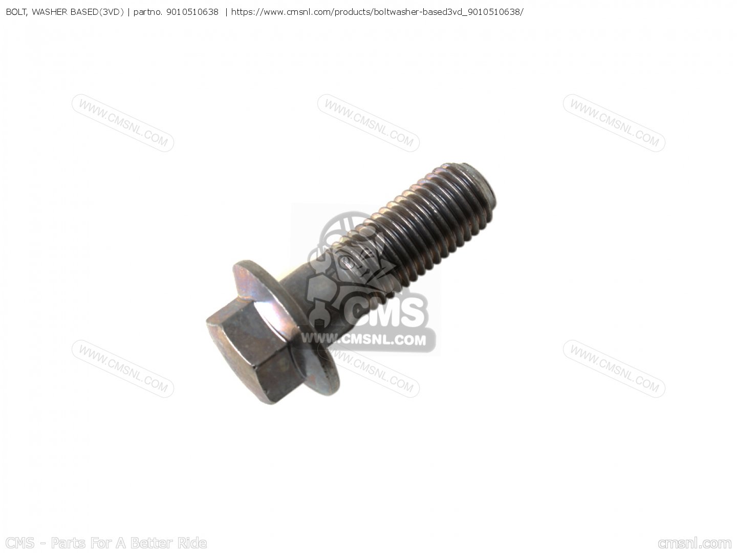 9010510638: BOLT, WASHER BASED(3VD) Yamaha - buy the 90105-10638-00 at ...