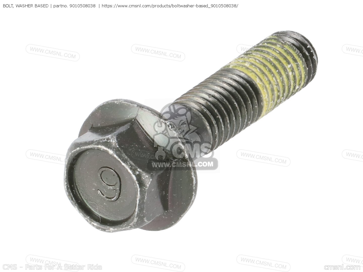 9010508038: BOLT, WASHER BASED Yamaha - buy the 90105-08038-00 at CMSNL
