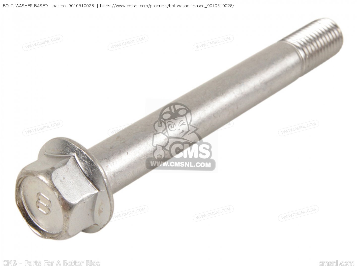 9010510028: BOLT, WASHER BASED Yamaha - buy the 90105-10028-00 at CMSNL
