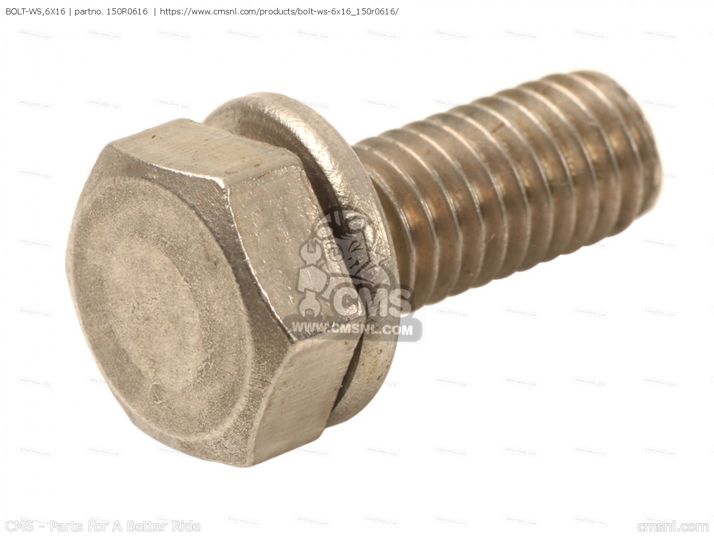 BOLT-WS,6X16 for JB650-A1 JETMATE 1989 USA CANADA - order at CMSNL