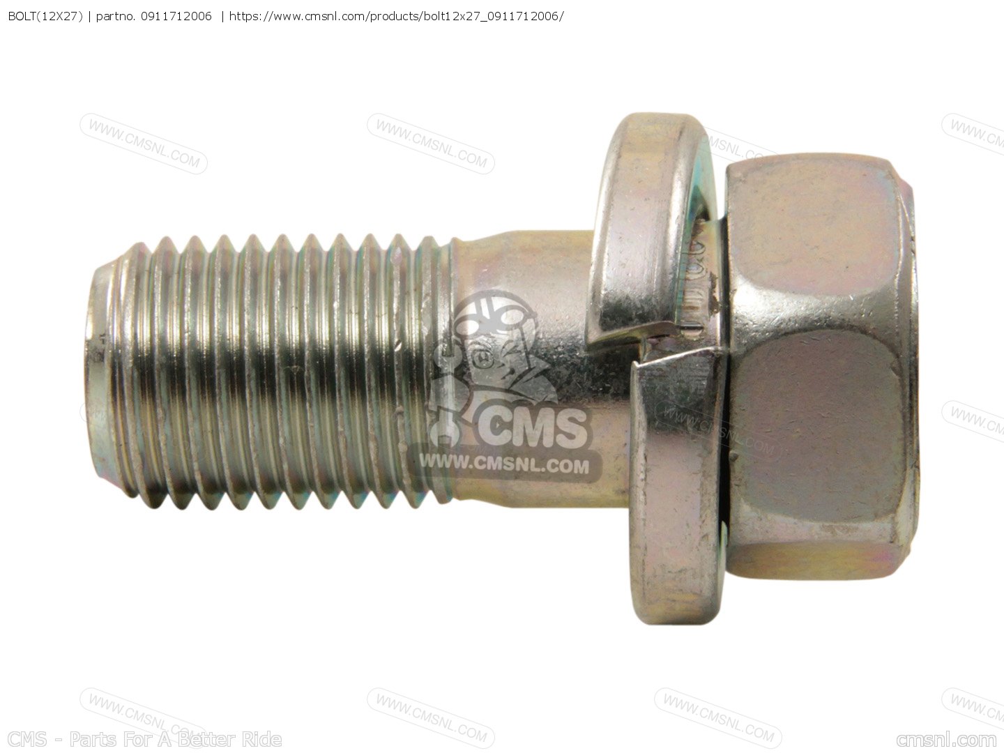 0911712006: BOLT(12X27) Suzuki - buy the 09117-12006 at CMSNL