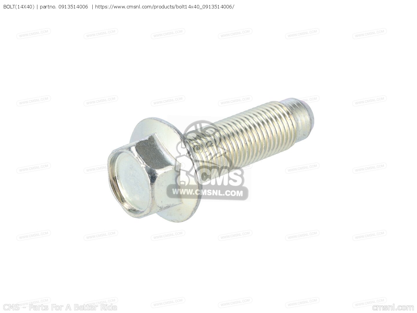 0913514006: BOLT(14X40) Suzuki - buy the 09135-14006 at CMSNL