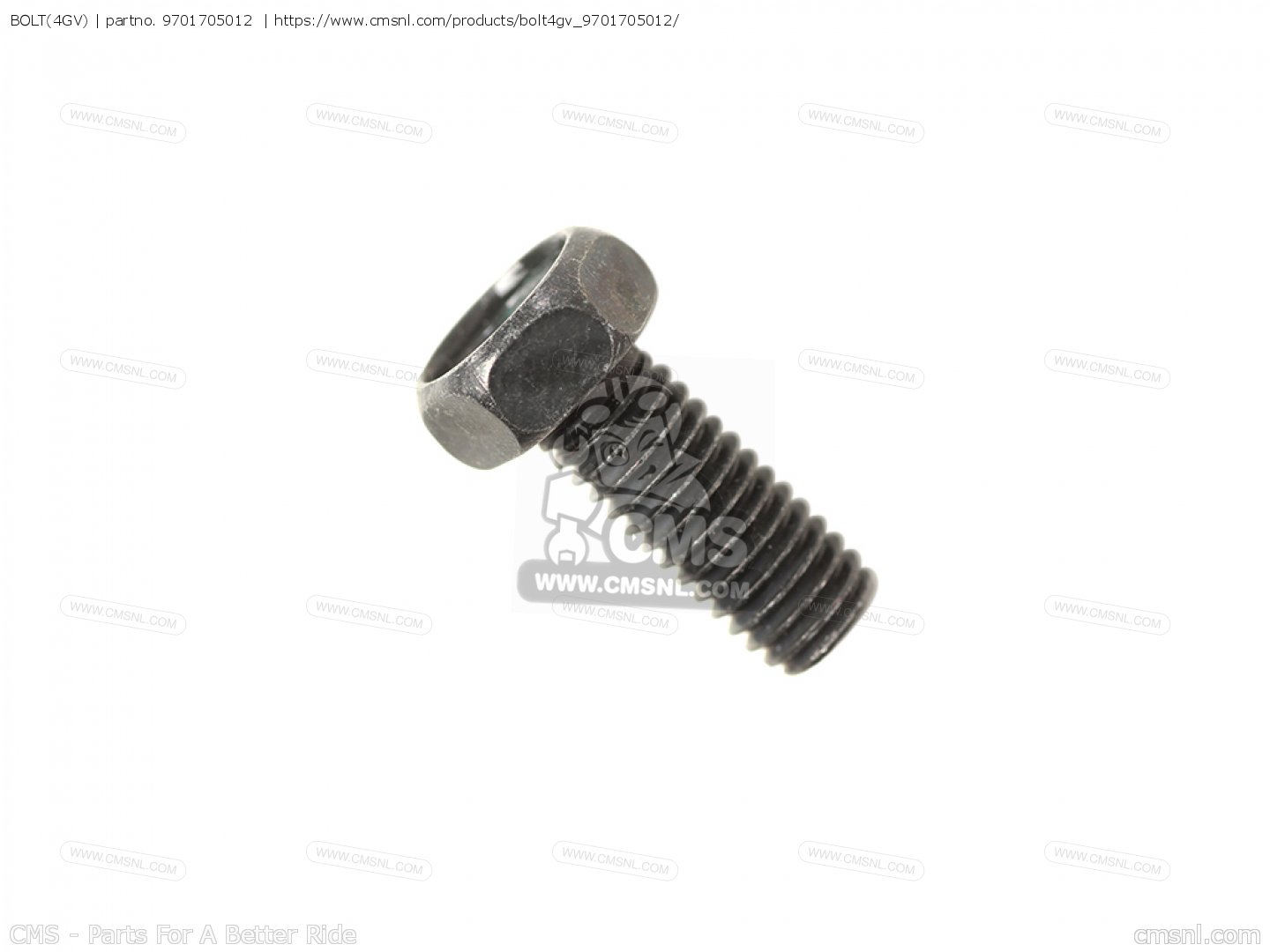 9701705012: BOLT(4GV) Yamaha - buy the 97017-05012-00 at CMSNL