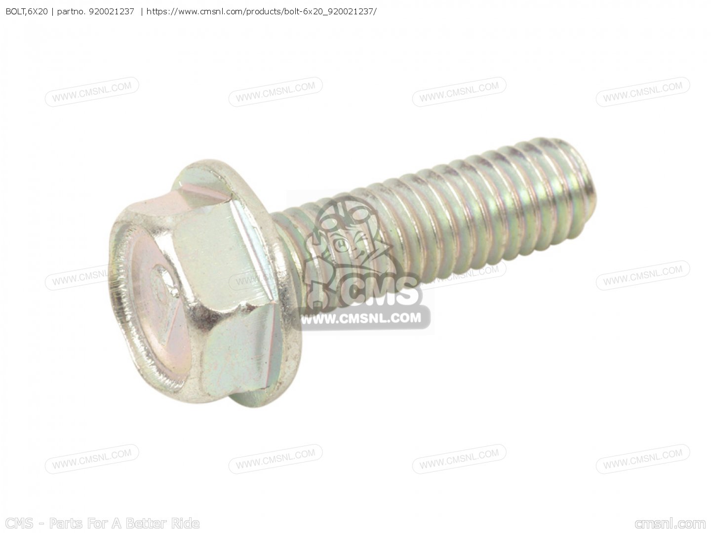 920021237: BOLT,6X20 Kawasaki - buy the 92002-1237 at CMSNL