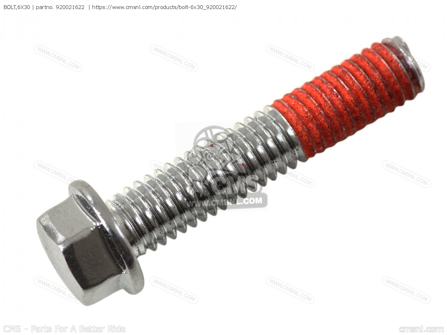 920021622: BOLT,6X30 Kawasaki - buy the 92002-1622 at CMSNL