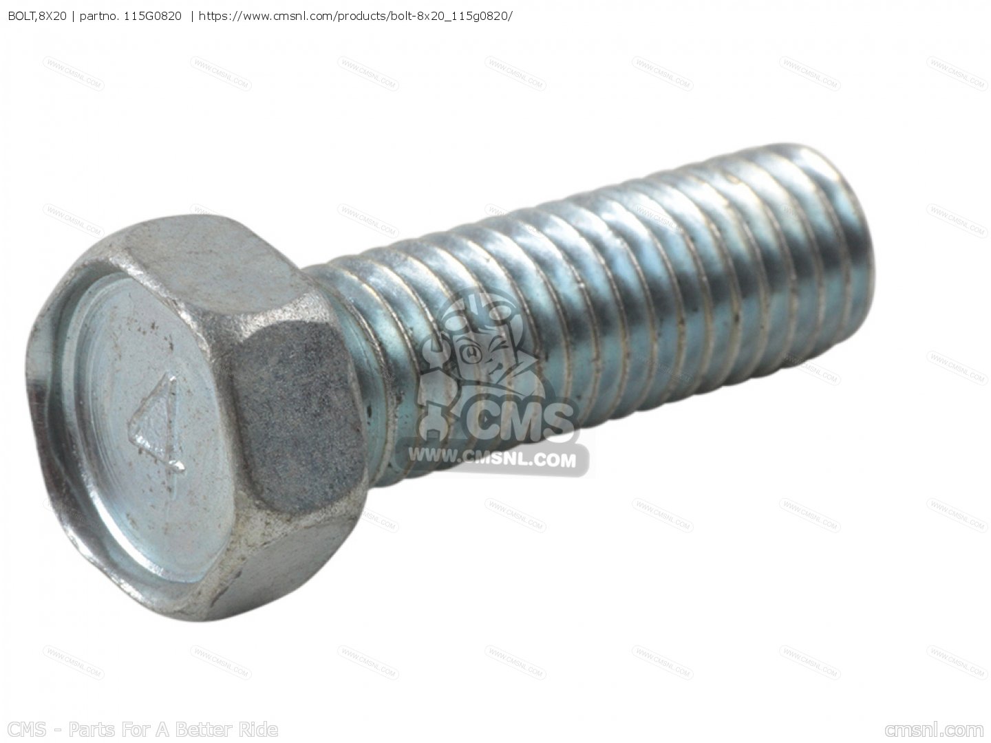 115G0820: BOLT,8X20 Kawasaki - buy the 115G0820 at CMSNL