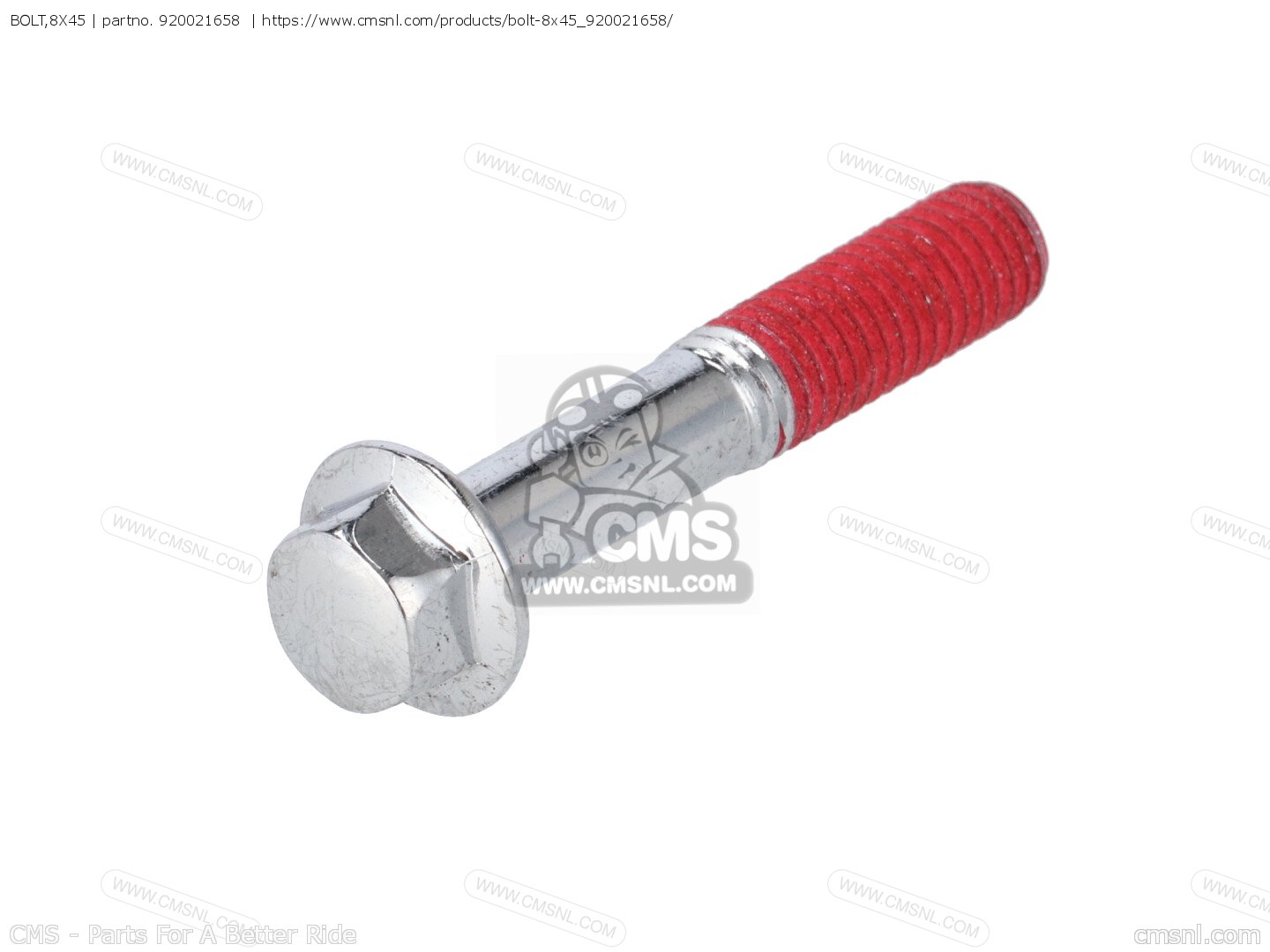920021658: BOLT,8X45 Kawasaki - buy the 92002-1658 at CMSNL