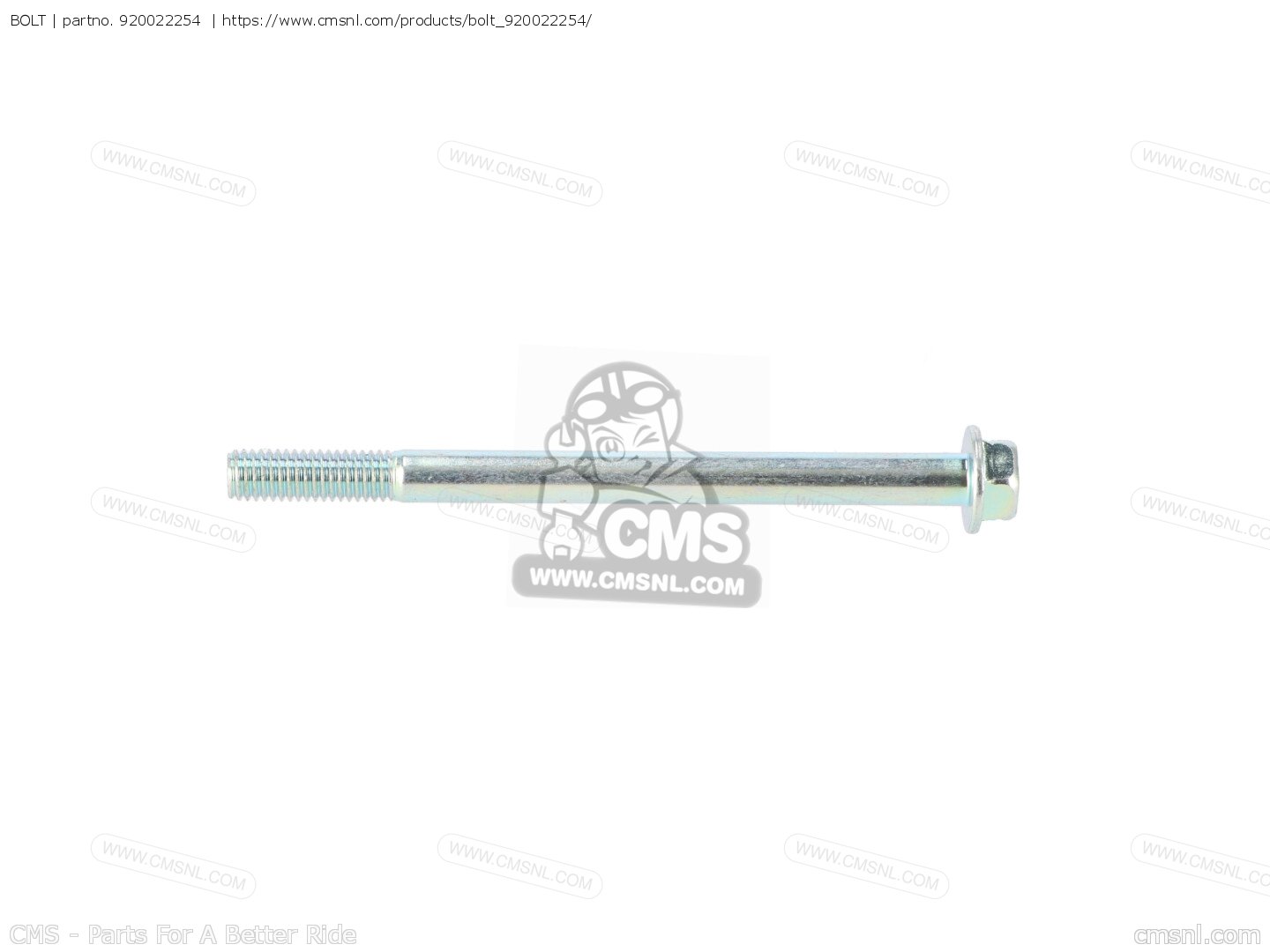 920022254: BOLT Kawasaki - buy the 92002-2254 at CMSNL