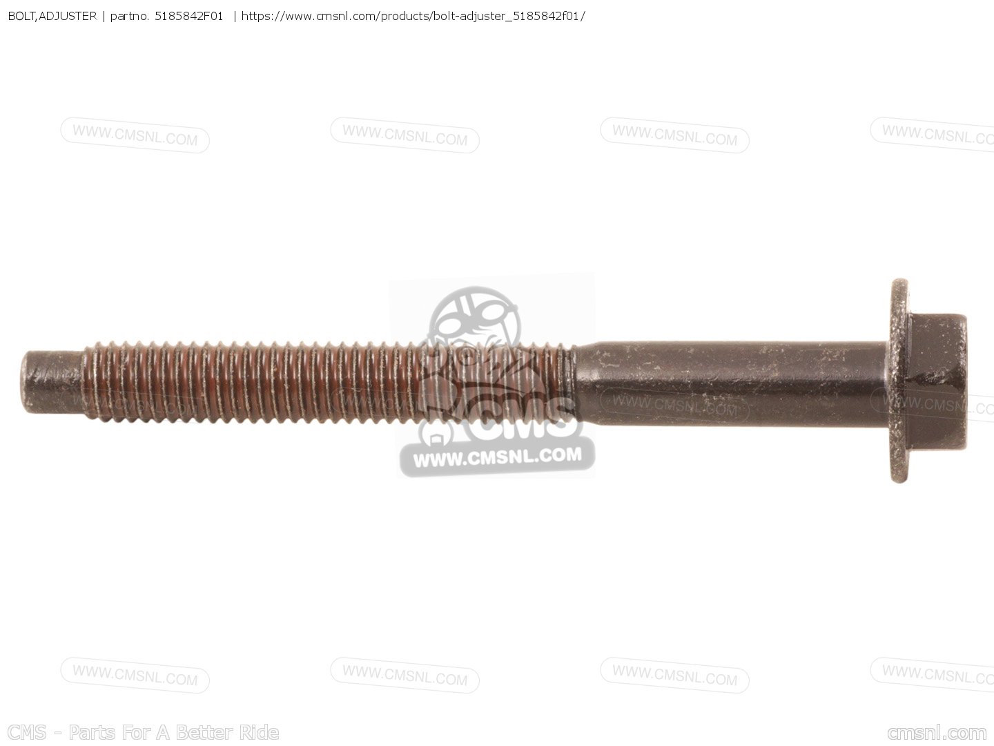 5185842F01: BOLT,ADJUSTER Suzuki - buy the 51858-42F01 at CMSNL
