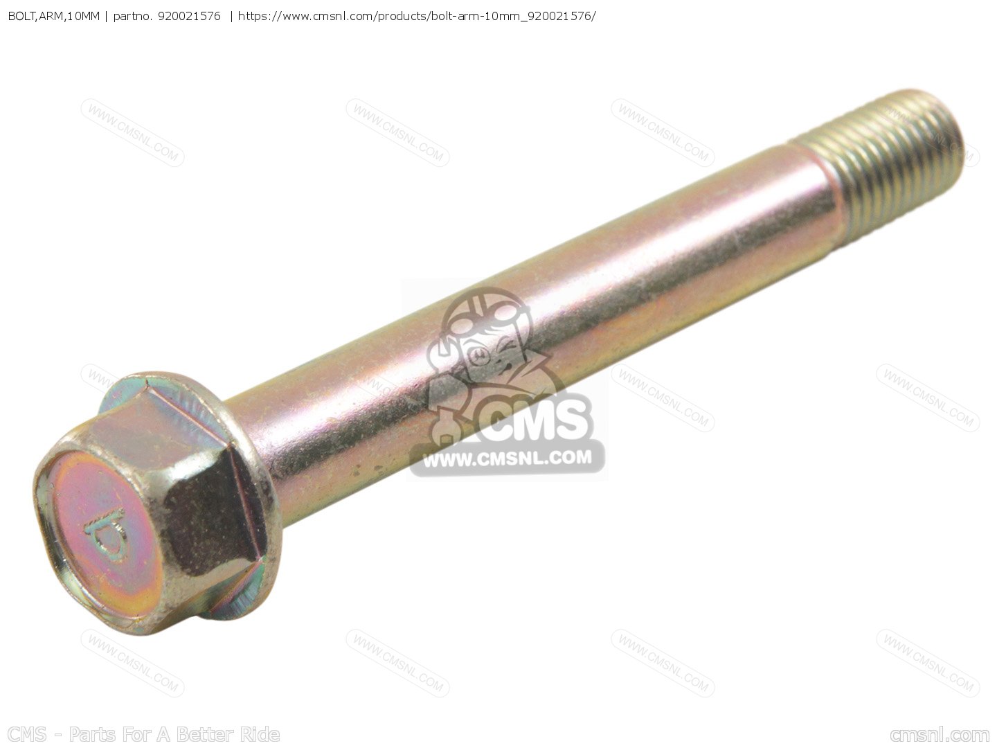 920021576: BOLT,ARM,10MM Kawasaki - buy the 92002-1576 at CMSNL
